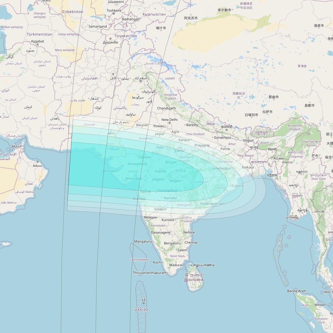 SatBeams - Satellite Details - Inmarsat-4F1 (Inmarsat 4-F1, I4F1, PAC-W)